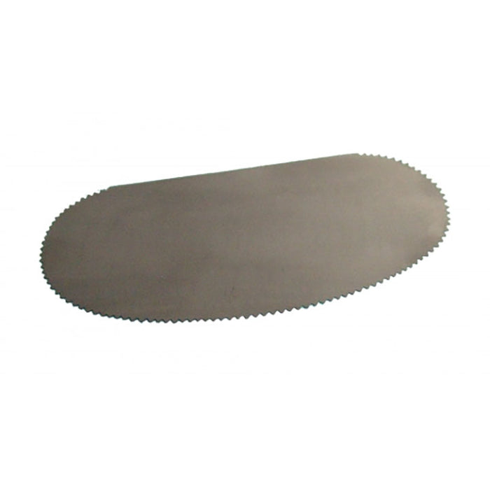 Tiranti Stainless Steel Toothed Kidney Scraper